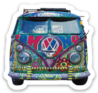 VW Volkswagen Bus Hippy Sticker | Red Rocks Is My Happy Place