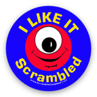 I like It Scrambled Sticker | Red Rocks Is My Happy Place
