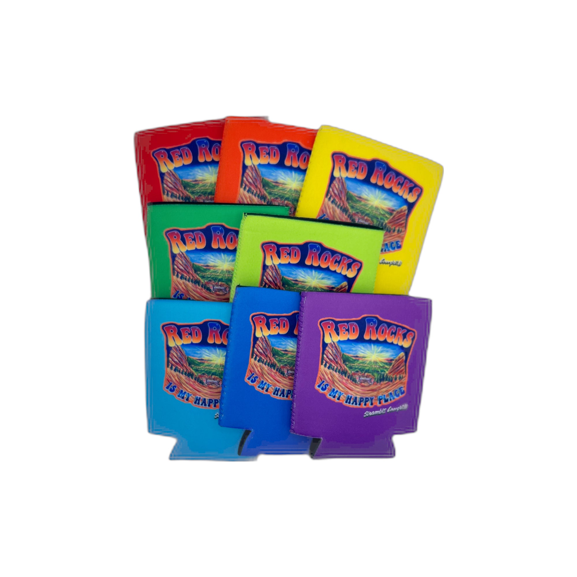 Red Rocks Is My Happy Place Koozie/Can Cooler | Red Rocks Is My Happy Place