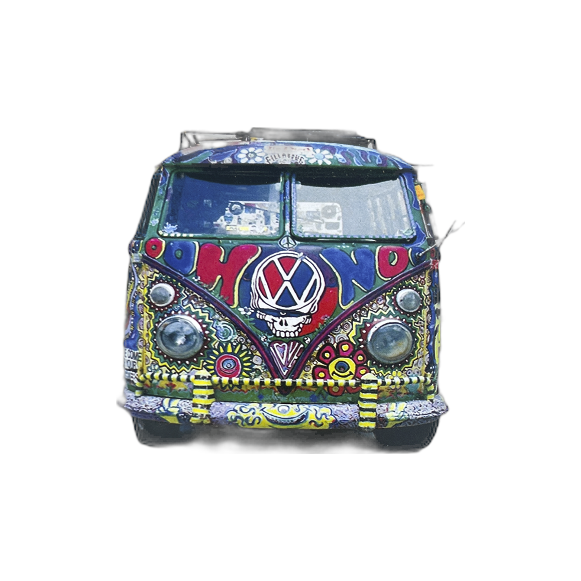 VW Volkswagen Bus Hippy Postcard | Red Rocks Is My Happy Place